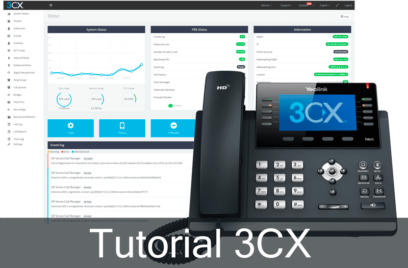 Tutorial 3CX - Traduzindo Manualmente Prompts de Audio para Portugues